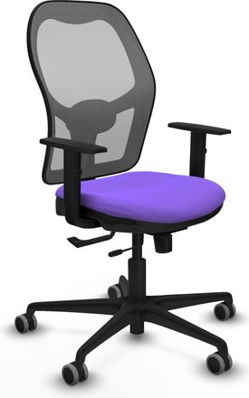 Piqueras y Crespo Jorquera Arbeitsstuhl mit 1D-Armen, h&ouml;henverstellbare Lendenwirbelst&uuml;tze, ausgestattet mit Syncro/Traslack und eingespritztem Schaum. Mit Rollen von 6