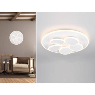 Trio Leuchten led Deckenleuchte Mandela 35W, warmwei&szlig;-kaltwei&szlig;, wei&szlig; Deckenlampen & Kronleuchter - Trio