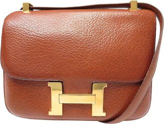Herm&egrave;s Crossbody Bags - VINTAGE HERMES CONSTANCE 24 HANDTASCHE AUS MYSORE- - Gr. unisize - in Braun - f&uuml;r Damen