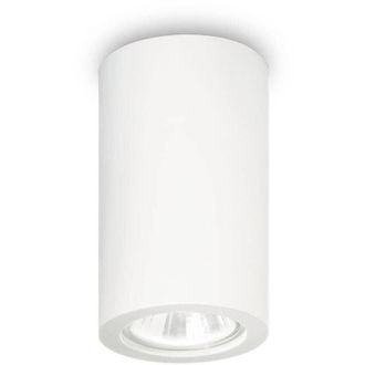 Ideal Lux Ideal Lux - Tower - 1 Light Round Surface Mounted Downlight Weiß