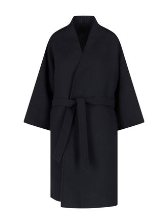 Fendi Mantel Aus Reiner Schurwolle Mit G&uuml;rtel