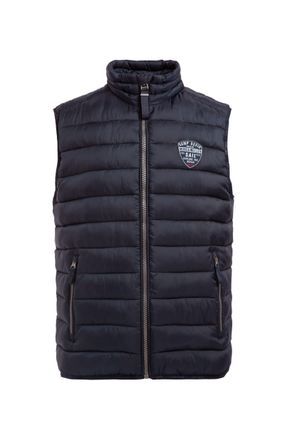Camp David Herren Leichte Steppweste mit Rücken-Print Blue Navy, Xxxl