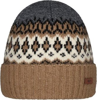 Barts Herren Beanie gestrickte Winterm&uuml;tze mit Fleecefutter Gregorys 5781 Light Brown 24