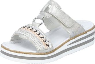 Rieker Damen Klassische Sandalen V02M6, Frauen Sandalen,Sommerschuhe,Freizeitschuhe,offene Schuhe,Strandschuhe,grau (40),40 EU / 6.5 UK