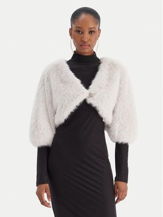 Rinascimento Rinascimento Pelzmantel CFC0020149002 Wei&szlig; Regular Fit