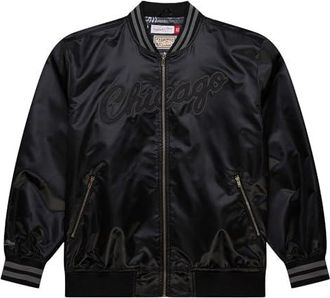 Mitchell & Ness M&N Satin Bomber Veste - STATESIDE Chicago Bulls noir
