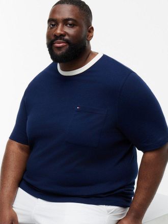 Tommy Hilfiger Big & Tall T-Shirt BT-MESH NECKTRIM Gro&szlig;e Gr&ouml;&szlig;en