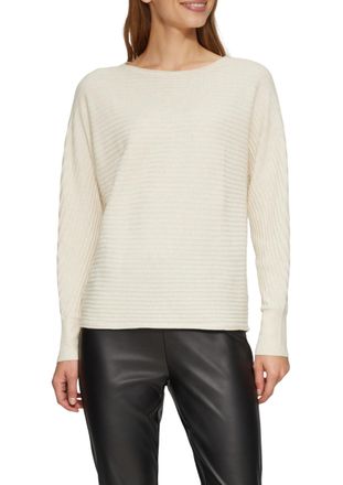 s.Oliver Strukturierter Strickpullover mit Fledermausärmeln