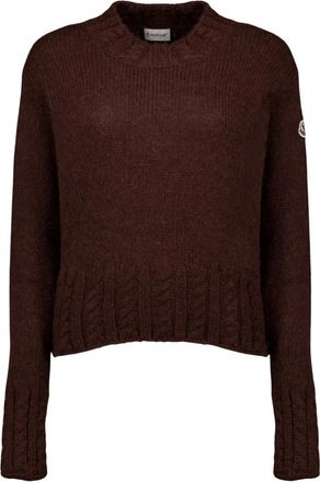 Moncler Alpaka Pullover - - Knitwear - Damen - Braun - S