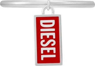 Diesel Font Unisex Edelstahl Charmringe