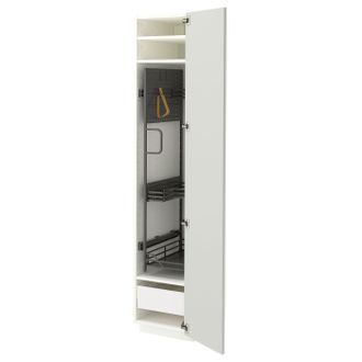 IKEA METOD / MAXIMERA Hochschrank mit Putzschrankeinr