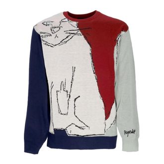 Ripndip Multi Strick Crew Neck Pullover - - Knitwear - Herren - Mehrfarbig - XL