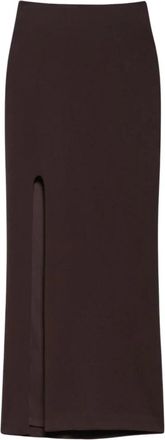 Aniye By Midi-Rock mit seitlichem Schlitz - - Skirts - Damen - Braun - S