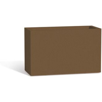 Monacis Monacis - Jardini&egrave;re pot de fleurs rectangulaire en r&eacute;sine 80X35 cm mod. Flowerpot Bronze