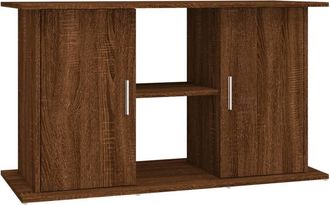 Generic Aquariumständer mit Fächer und Ablagen, Aquarienschrank, Aquarium Unterschrank, Aquarium Tisch, Aquarienunterschrank, Terrarium Schrank, Betongrau, (1