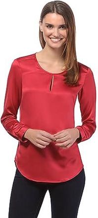 Vincenzo Boretti Chemisier, légèrement cintré, col Rond Bordeaux XS