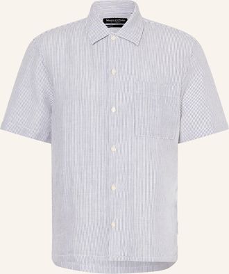 Marc O'Polo Marc Opolo Hemd Casual Fit Mit Leinen blau