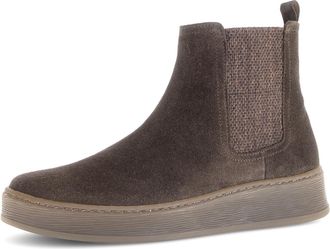 Gabor Damen Chelsea Boots, Frauen Stiefeletten,Moderate Mehrweite (G),Schlupfstiefel,flach,Stiefel,Bootee,ENGL. Brown (Micro),40.5 EU / 7 UK