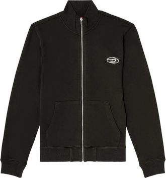 Diesel Homme, Sweatshirts et sweats &agrave; capuche, Noir, Taille: S S-Ginn-Zip-Iod Felpa