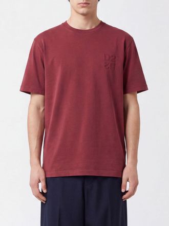 Dsquared2 T-shirt en coton avec &eacute;paules rembourr&eacute;es et col ras du cou