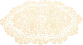 BESPORTBLE Dekoratives Geh&auml;keltes Tischset aus Baumwolle 30X45cm In Beige Rustikale Tischdekoration Im Landhausstil f&uuml;r Wohnraum Hochzeit und Hotel