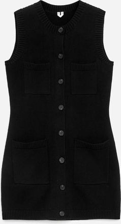 Arket &Auml;rmelloses Strickkleid -Schwarz