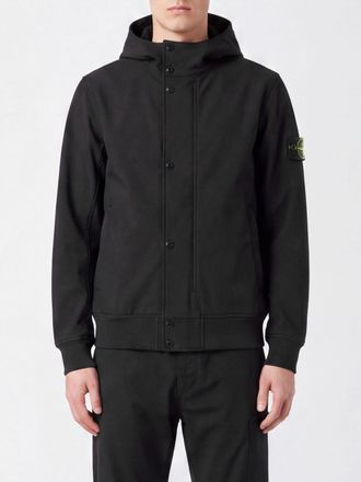 Stone Island Blouson bomber &agrave; capuche en tissu technique stretch d&eacute;perlant