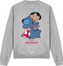 Lilo & Stitch Sweat 90S - Adulte (M) (Gris chin&eacute;)