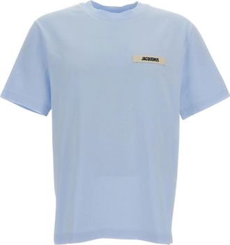 Jacquemus Homme, Tops, Bleu, Taille: S T-Chemises