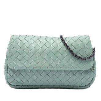 Bottega Veneta Pre-owned Gewebte Leder Umh&auml;ngetasche - - Pre-owned - Damen - Gr&uuml;n - ONE SIZE