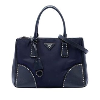 Prada Pre-owned Vintage Satchel - Femme - Pre-owned - Bleu - Taille: ONE Size