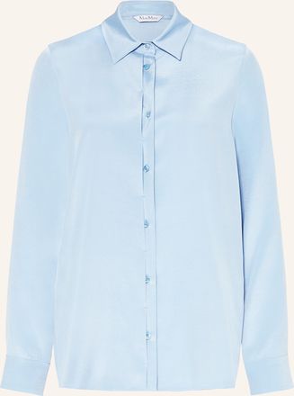 Max Mara Seidenbluse Avion blau