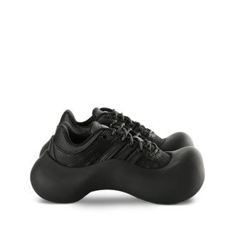 adidas Mesh Lace-Up Sneakers - Black