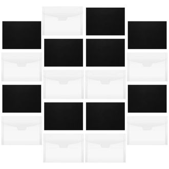 BESTONZON Magnetische Schablonentaschen aus Weichem Magnetgummi Durchsichtige Stanzformen Aufbewahrung mit Umschlag Geeignet f&uuml;r Scrapbooking und Stempel 5 Magn