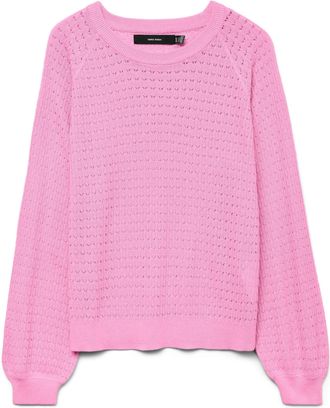 Vero Moda Damen Vmnewlexsun New Stitchy O-Neck Pull. Ga, Bonbon, XL