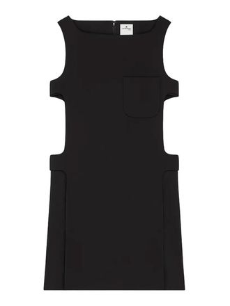 Courr&egrave;ges Robe De Cocktail - Noir