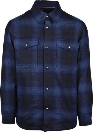 Tommy Hilfiger Homme, Chemises, Bleu, Taille: S Chemise en Flanelle