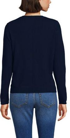 Lands End Merino-Pullover, Damen, Größe:32-34 regular, Blau, Wolle, by Lands End