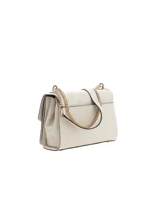 Guess Womens Crossbody Bag Off White Logo Polyurethane - Crossbody-Bags