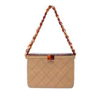 Chanel Sac Vanity Pre-owned - Femme - Pre-owned - Beige - Taille: ONE Size