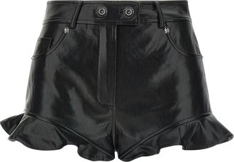 Self Portrait Femme, Shorts, Noir, Taille: 36 FR Shorts en similicuir