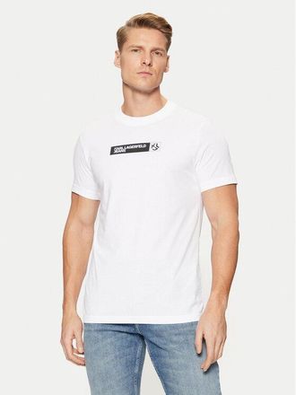 Karl Lagerfeld T-Shirt A1M17112 Wei&szlig; Slim Fit