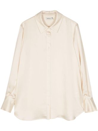 SIMKHAI chemise Olsen en satin - Jaune
