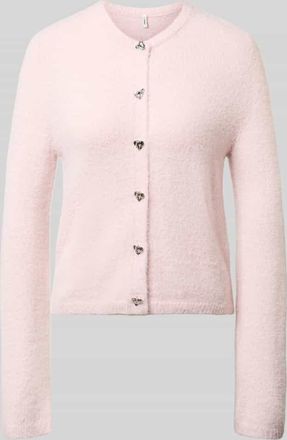 Only Strickjacke mit Herzkn&ouml;pfen