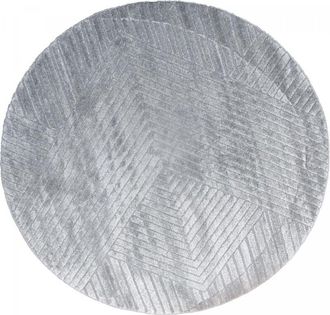 Un amour de tapis Unamourdetapis - Tapis salon ton sur ton, tapis rond Ø160cm LYN9 cernan Gris