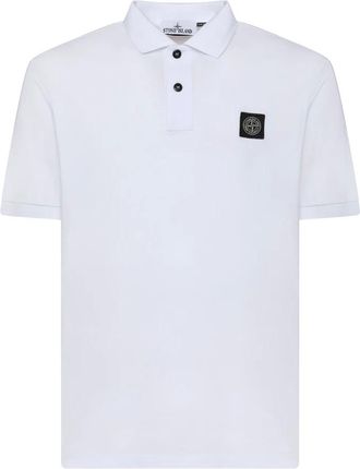 Stone Island Homme, Tops, Blanc, Taille: M Polo Chemises