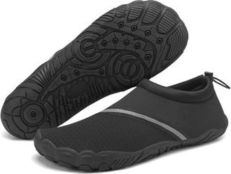 Mishansha Chaussures Aquatiques Homme Femme Chaussure deau Chausson de Plage pour Piscine Mer Baignade Plongée Noir Foncé,GR.45