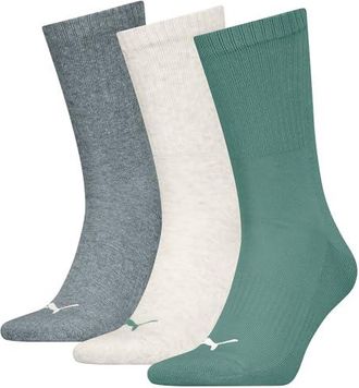 Puma Unisexe avec col Rond 3P, Vert/Gris, 43/46 EU
