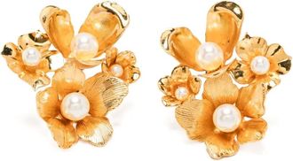 Jennifer Behr Ohrringe mit Blüten - Gold