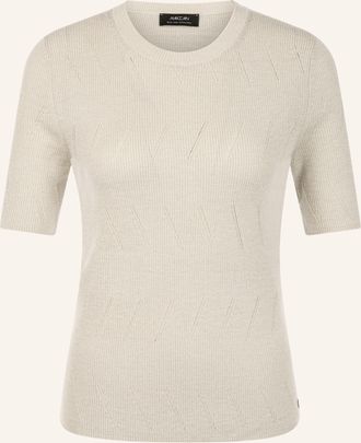 Marc Cain Strickshirt Mit Glitzergarn beige